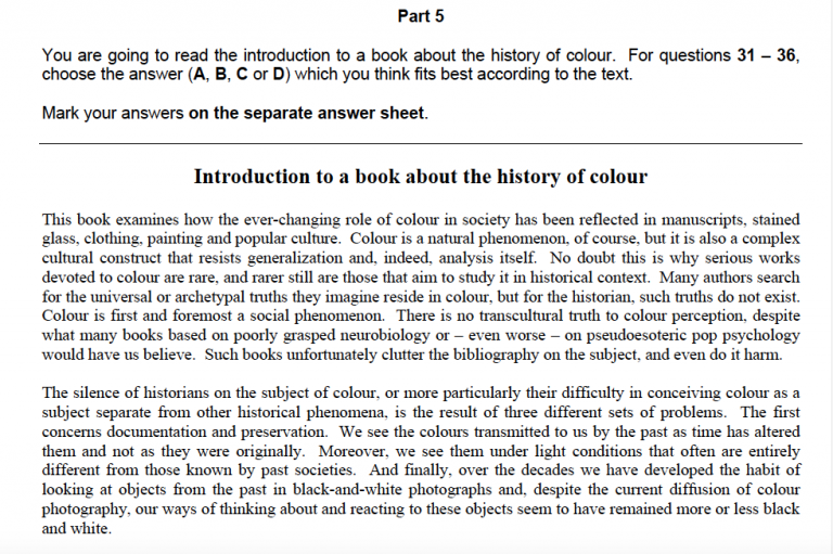Passing Cambridge C1 Advanced Part 5: Reading and Use of English ...